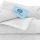 White Classic Luxury Cotton 8Pc Multi Size Towel Set [2 Bath Towels, 2 ...